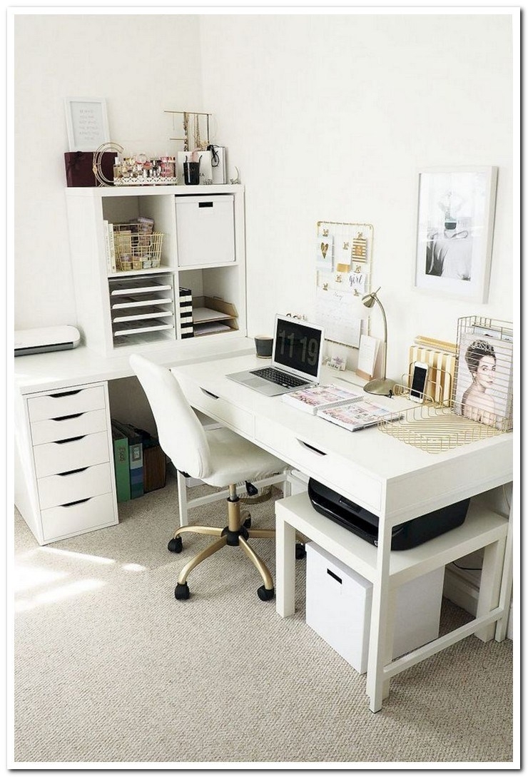 50+ Comfortable Workspace Design With A Cool Work Desk | ARA HOME