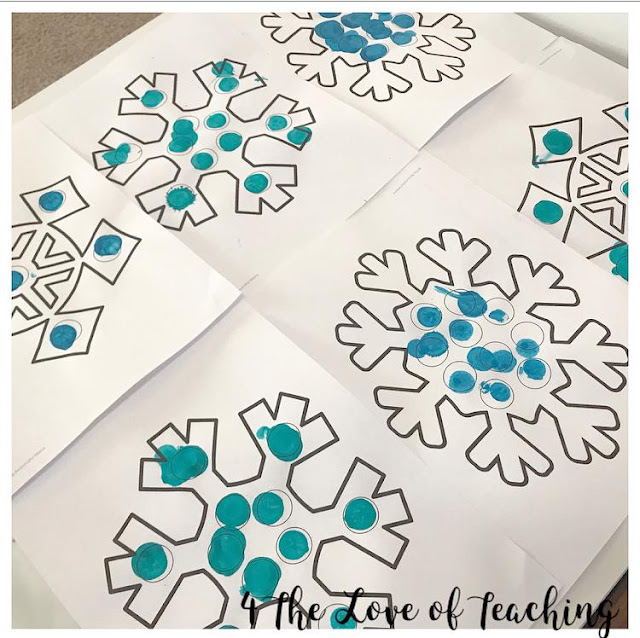Snowflake Do-a-Dot - For the Love of Teaching