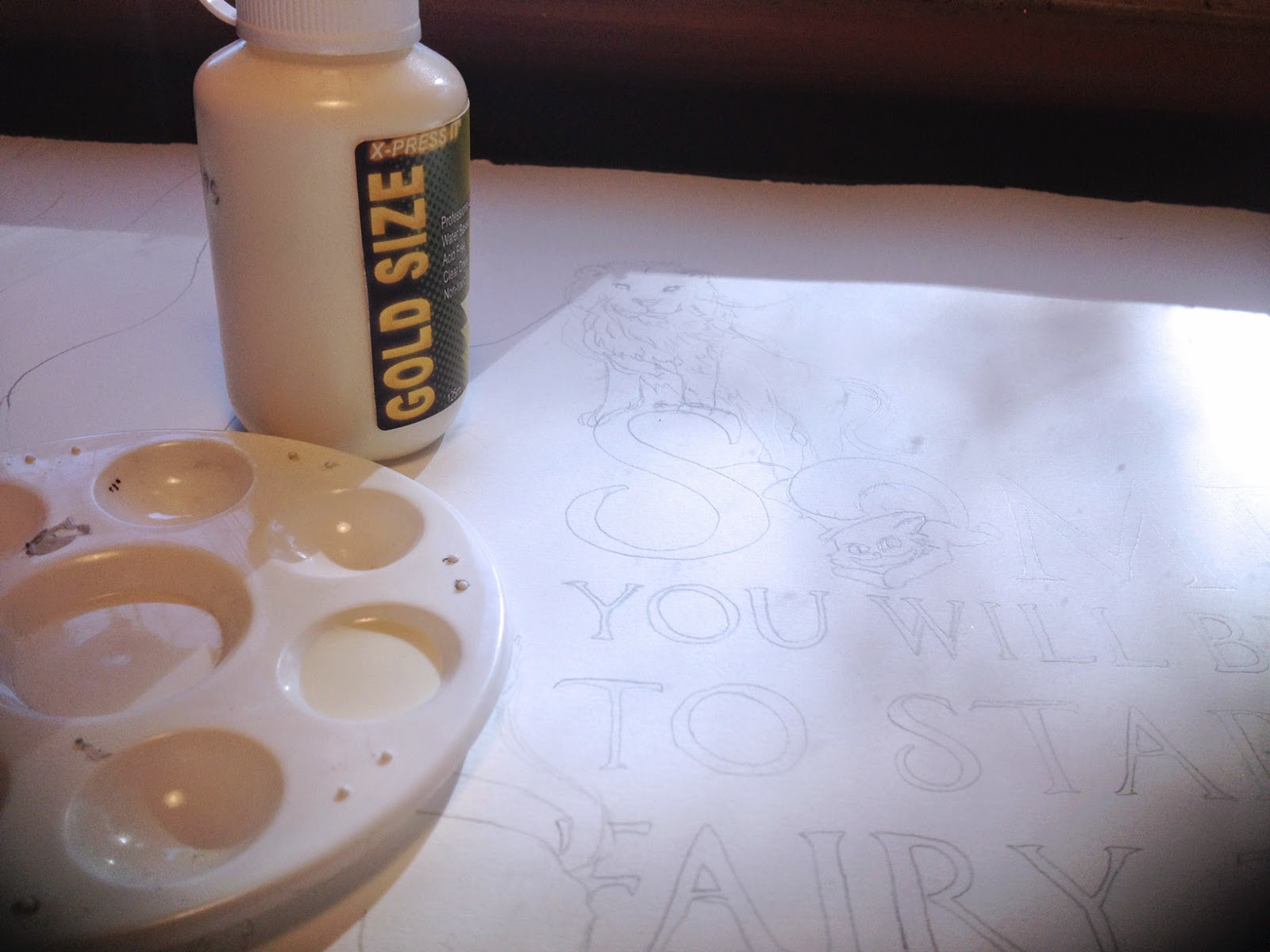 The 52-Week Illustration Challenge: learn: Gold Leaf, pencils and ink ...