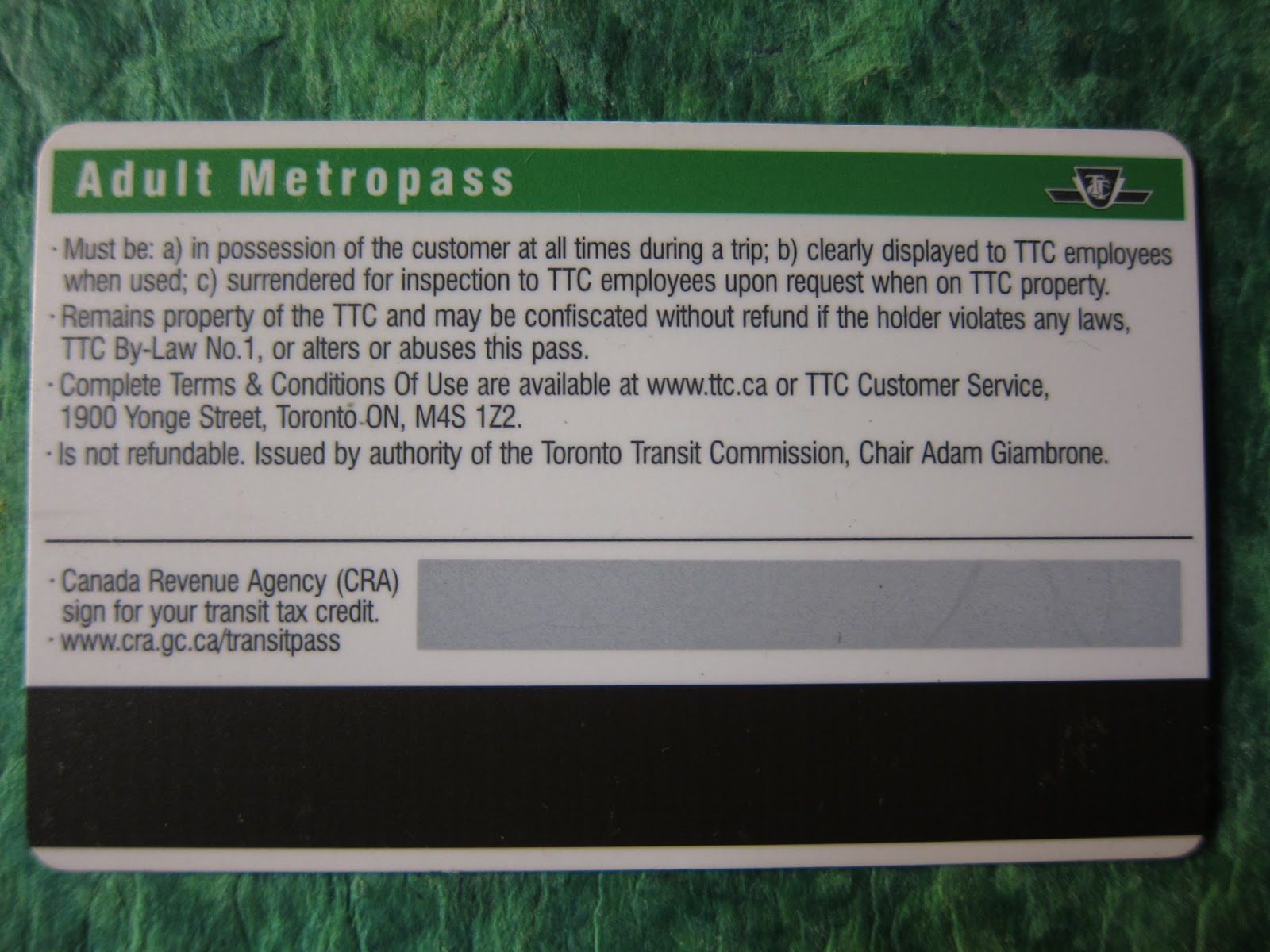 What Does A Decade of TTC Metropass Designs Look Like?
