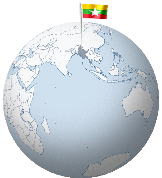 Myanmar Flag All Waving Flags