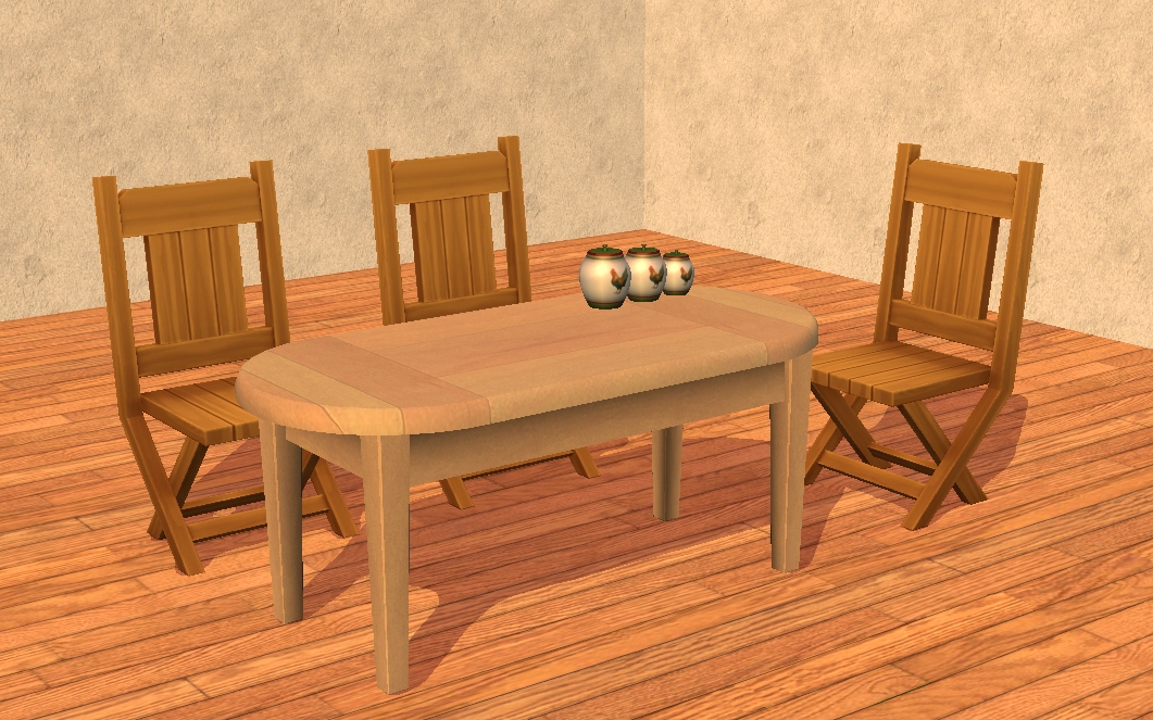 TheNinthWaveSims: The Sims 2 - Scraps Ranch Dining Tables To Match The ...