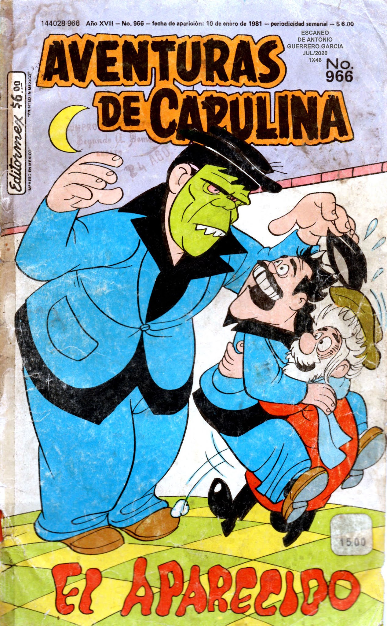Comics Mexicanos de Jediskater: Aventuras de Capulina No. 966, “El ...