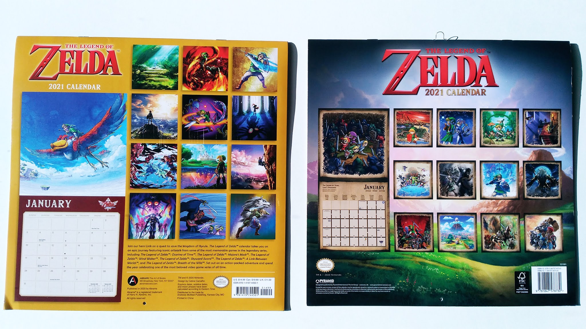 Hyrule Blog - The Zelda Blog: Zelda Calendars 2021