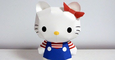 Hello Kitty Papercraft | Paperized Crafts