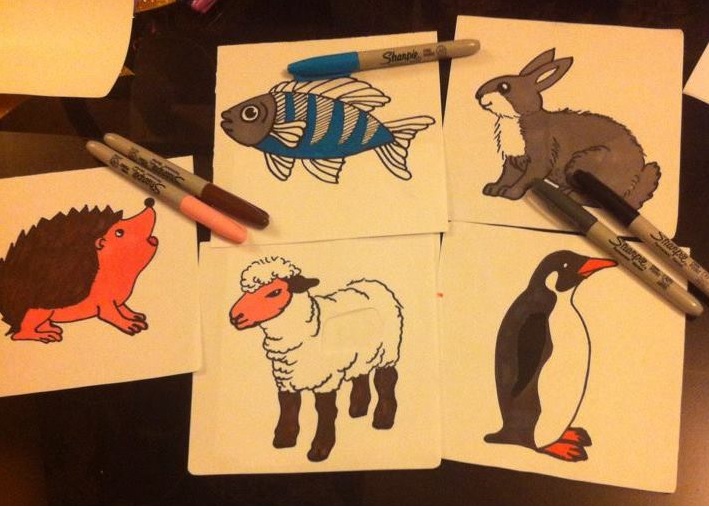 Material didáctico 2015: Libro de animales con textura