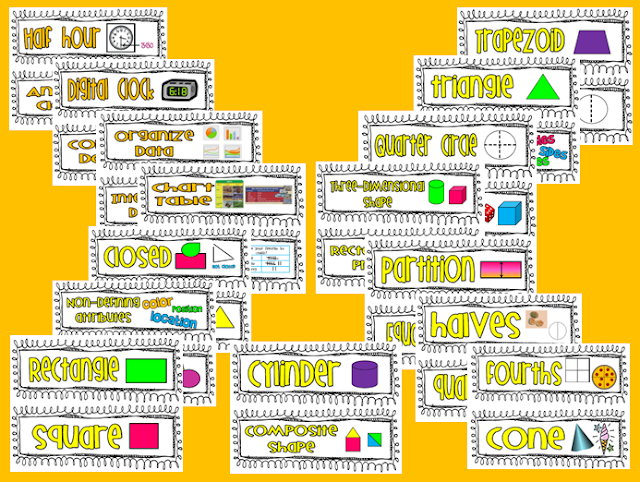Ginger Snaps: 1st Grade Common Core Math Word Cards!!!!
