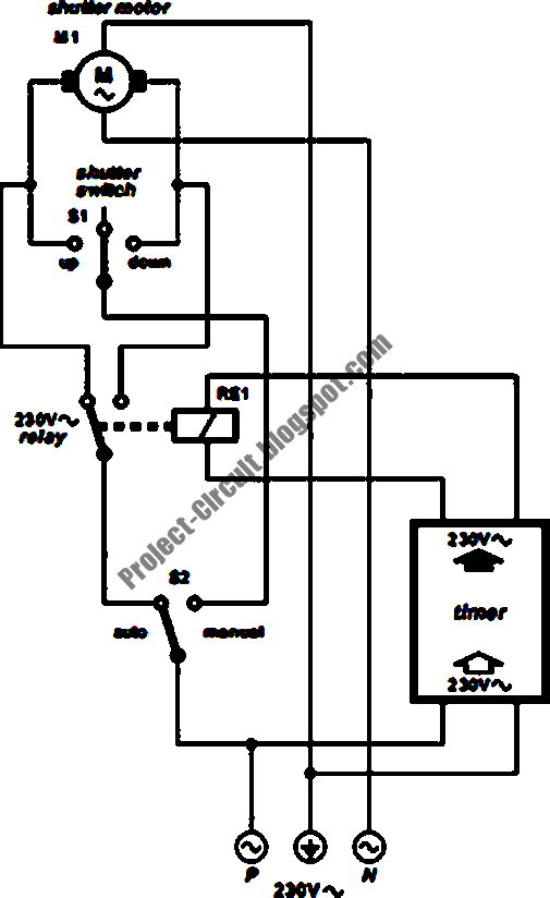 Free Project Circuit Diagram: Rolling Shutter Motor Control Circuit