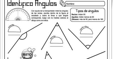 Recursos didácticos para imprimir, ver, leer: "Identifico ángulos ...