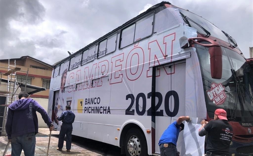Liga de Quito ya tiene listo el bus para la celebración si llega a ser ...