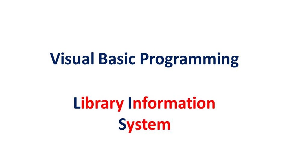 how to create library information system in visual basic 6.0 programs ...