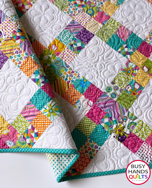 Busy Hands Quilts: Hand Picked Quilt Pattern - a Throw Quilt in Petal ...