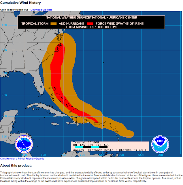 Hurricane Irene 2011 (and its birds): Day #4 Hurricane Irene east of ...