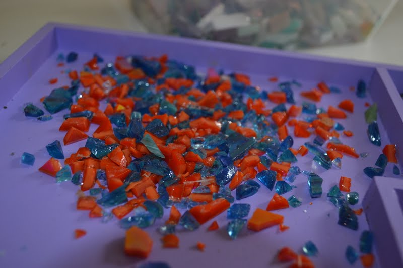 Glittering Shards | Mosaic scatter paintings for you to try!