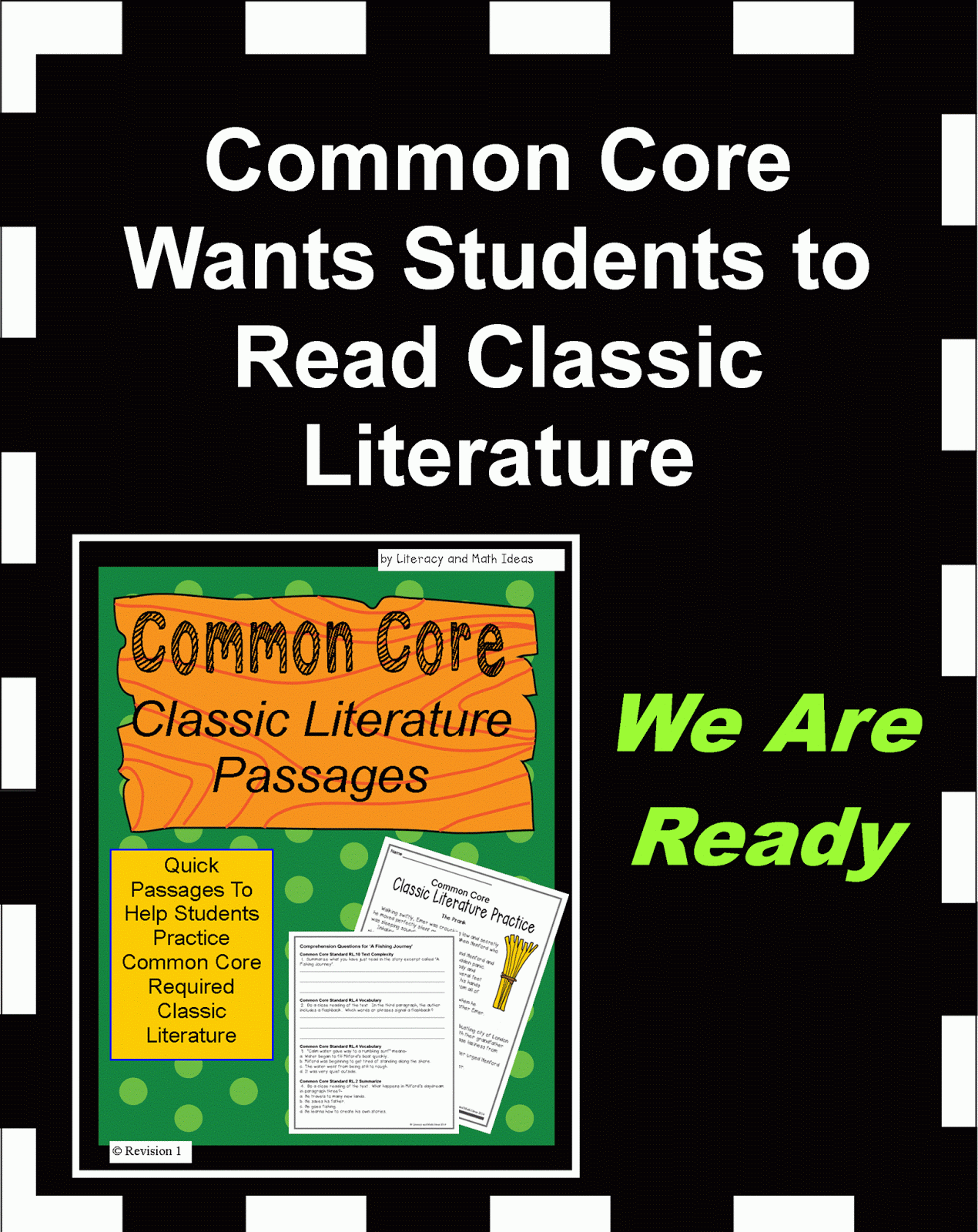 Literacy & Math Ideas: Common Core Classic Literature Passages