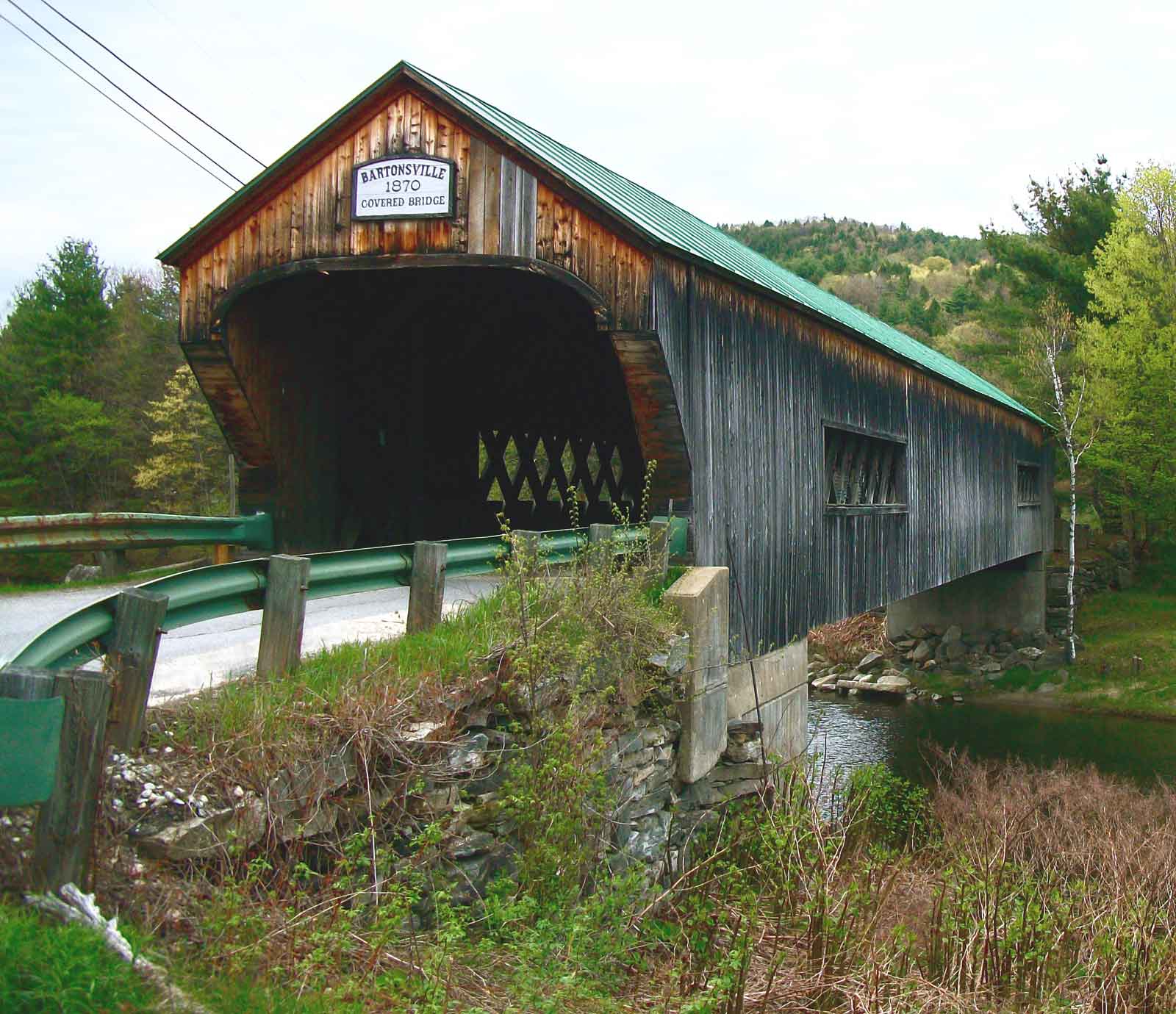 Springfield Vermont News: Covered bridge now on Williams River banks