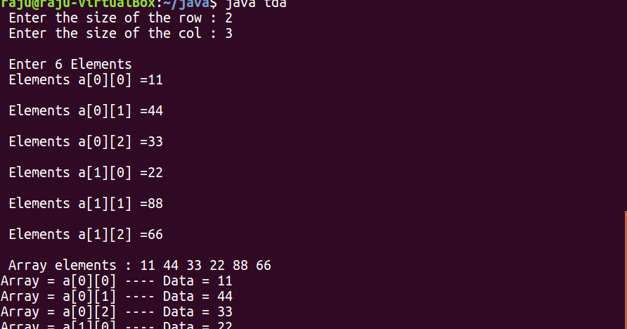 Data Structure Program On Address Calculation In Two Dimensional Array