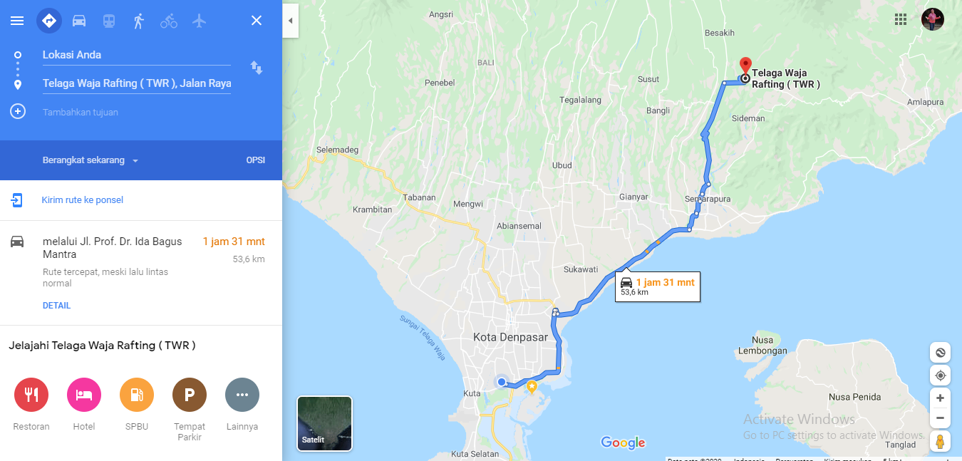 Serunya Wisata Arung Jeram Telaga Waja Karangasem - Yuni Handono