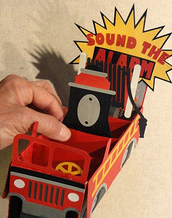Needles 'n' Knowledge: Fire Truck Box Card Assembly