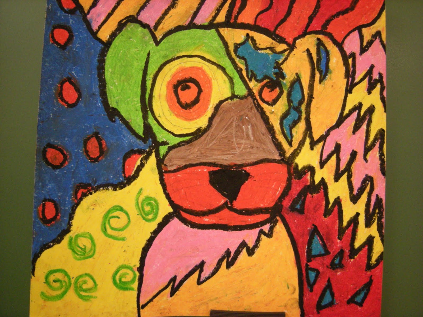 WHAT'S HAPPENING IN THE ART ROOM??: 5th Grade Cubism Dogs