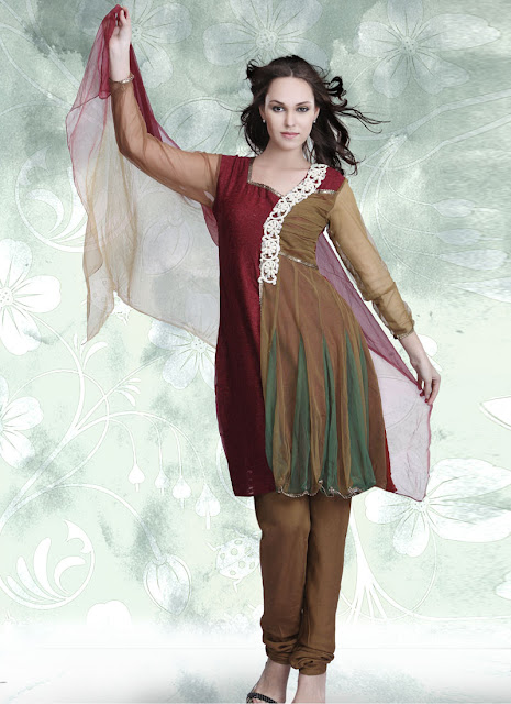 Latest Salvar Designs | Girls wearing latest Churidar Fashion