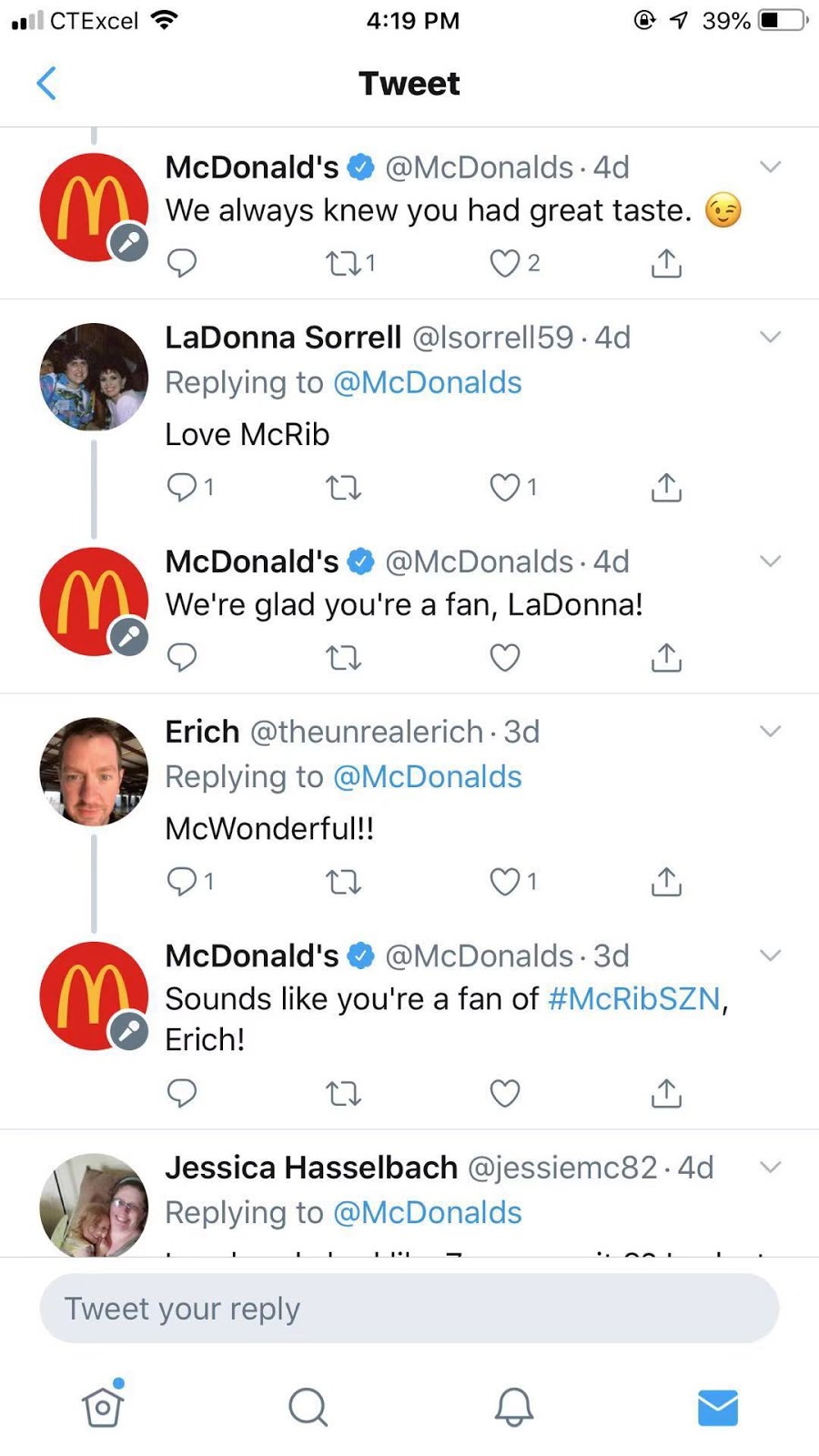 McDonald's consumer strategy and Twitter platform