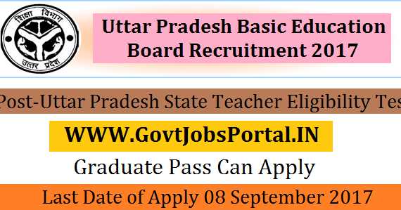 Uttar Pradesh Basic Education Board Recruitment 2017– Uttar Pradesh ...