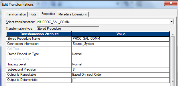 Basic Informatica Tutorial: Stored Procedure Transformation