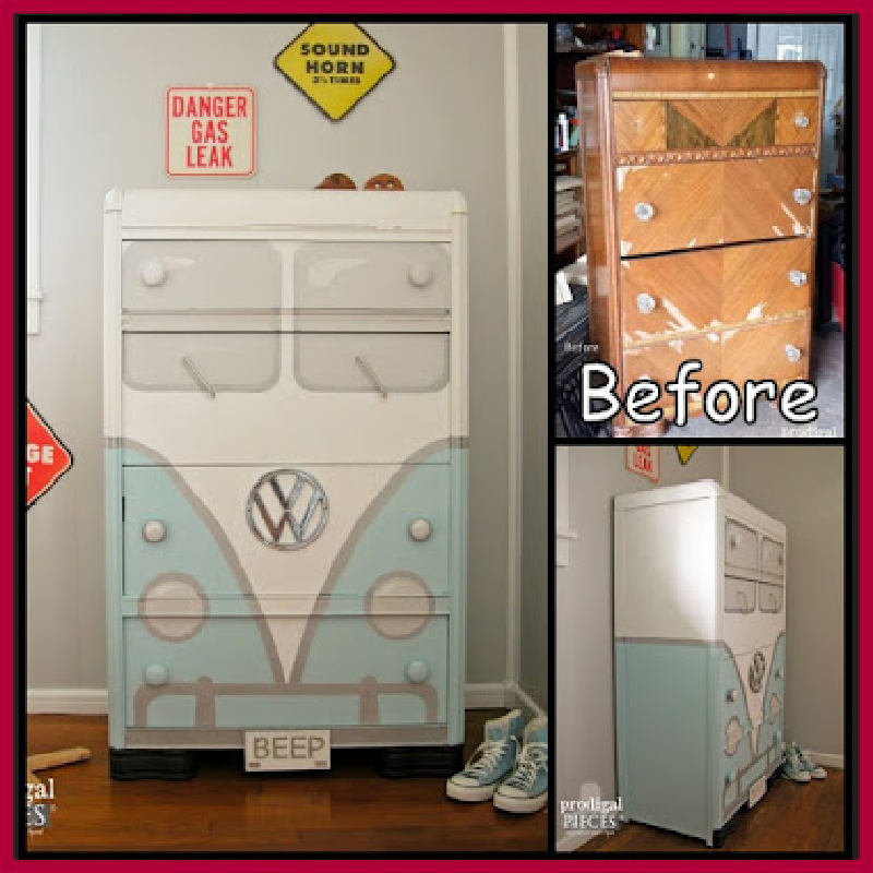 Dollar Store Crafter: DIY Volkswagen Bus Dresser