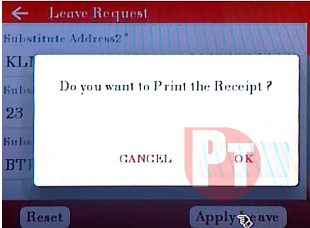 HR – Apply Leave using RICT Device