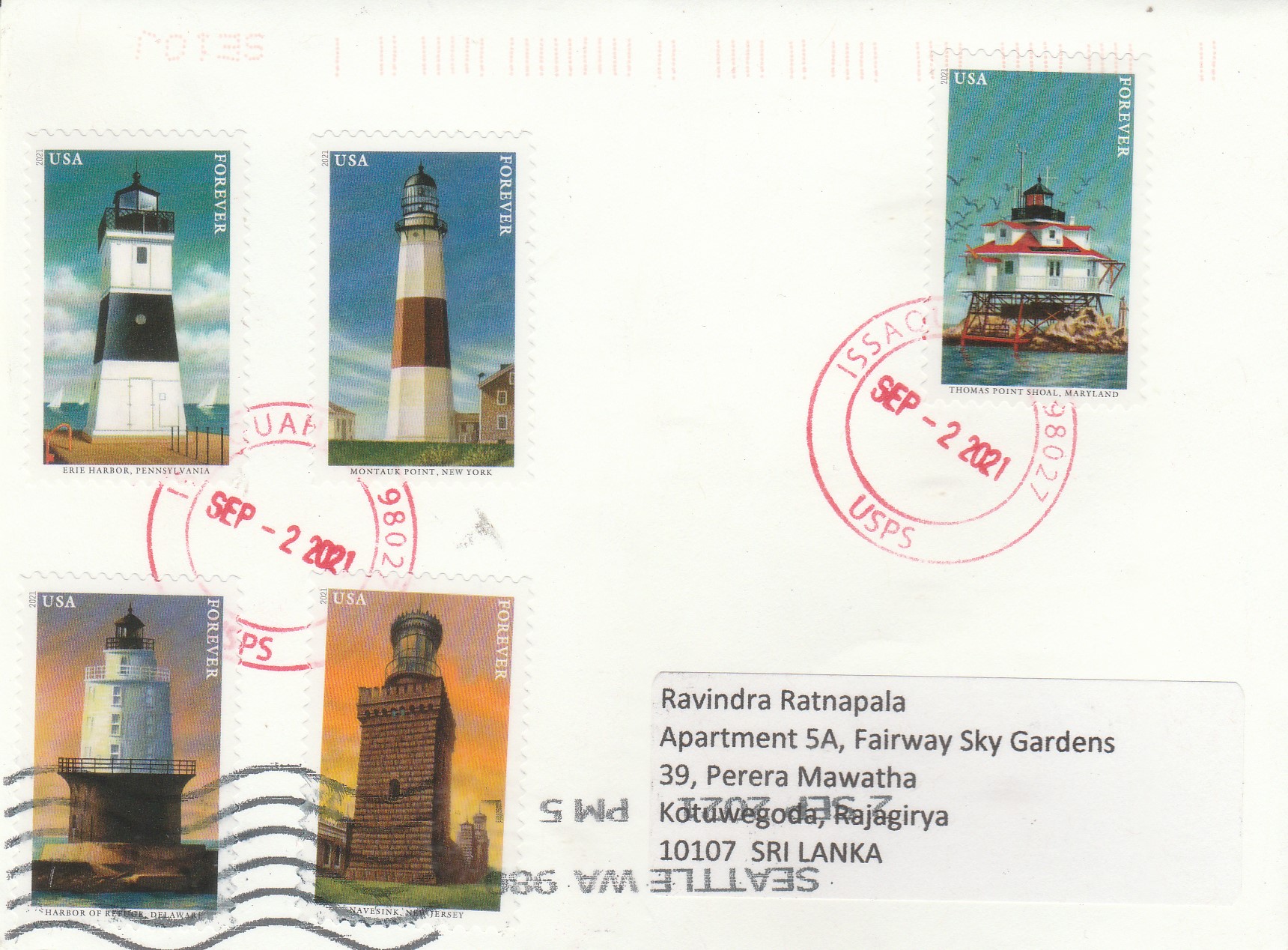 LIGHTHOUSES ON STAMPS: 2021