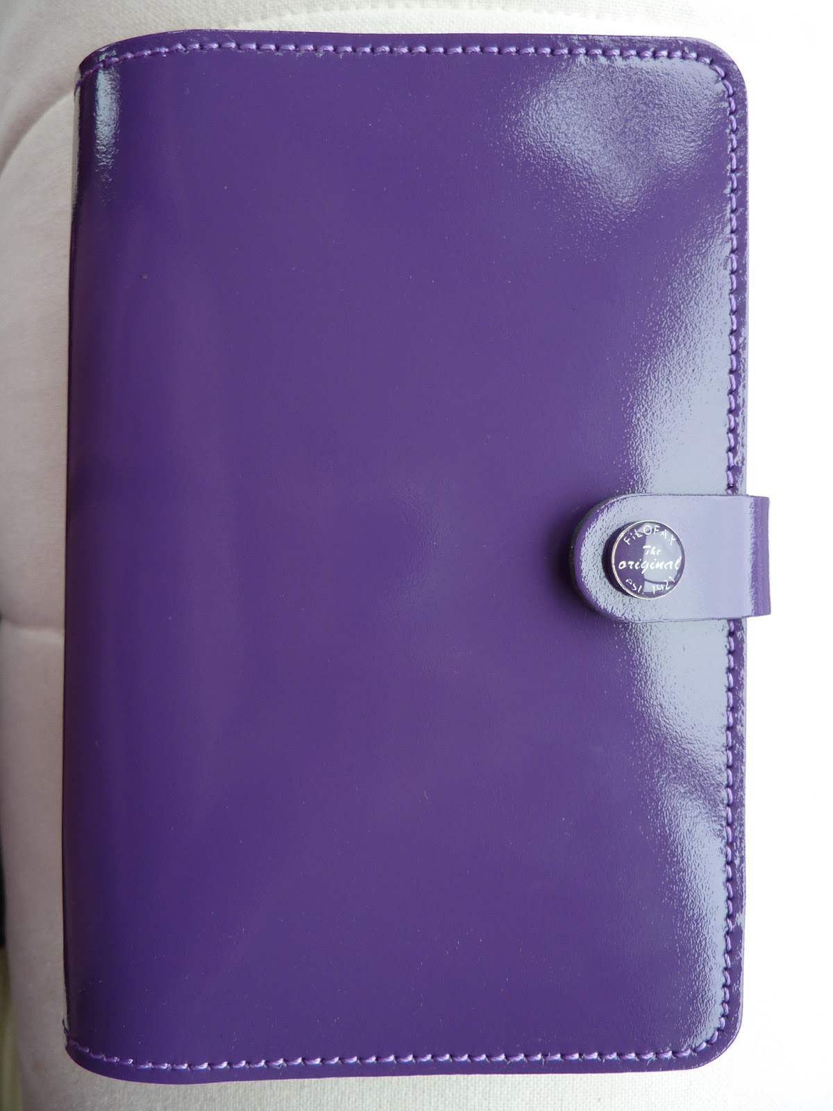 Plannerisms: The Original personal size Filofax in Patent Purple