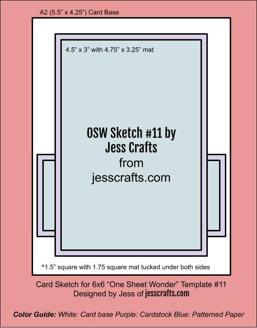 Jess Crafts: 6x6 One Sheet Wonder Template #11 featuring Sunny Studio ...