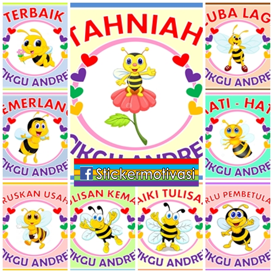 Stickermotivasi: Sticker Motivasi : Design Baru Dengan Nama Guru
