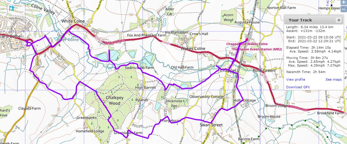 My Adventures 3: Colne Valley Walk Essex 22nd March 2021