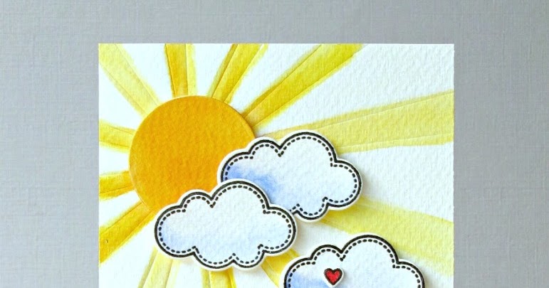 Sunny Studio: Color Me Happy Sun Ray Card with Emily