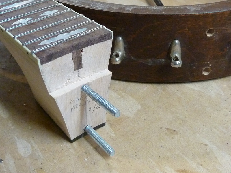 Franzke String Instruments: Fitting The Neck To The Banjo Rim