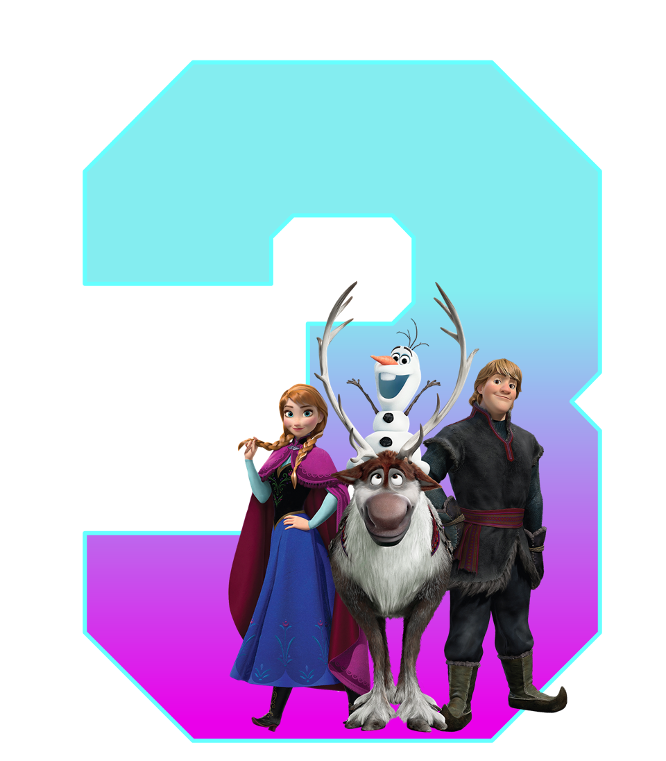 Kits imprimibles gratis : Números Frozen