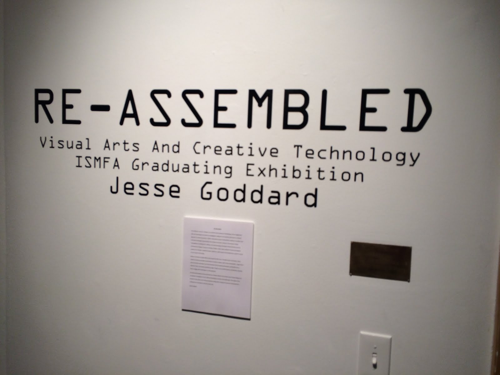 Gerald Saul: Jesse Goddard's MFA exhibition