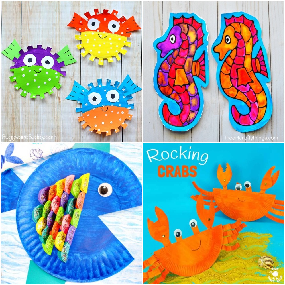 20 Sweet and Clever Ocean Theme Crafts Kids Will Love to Make