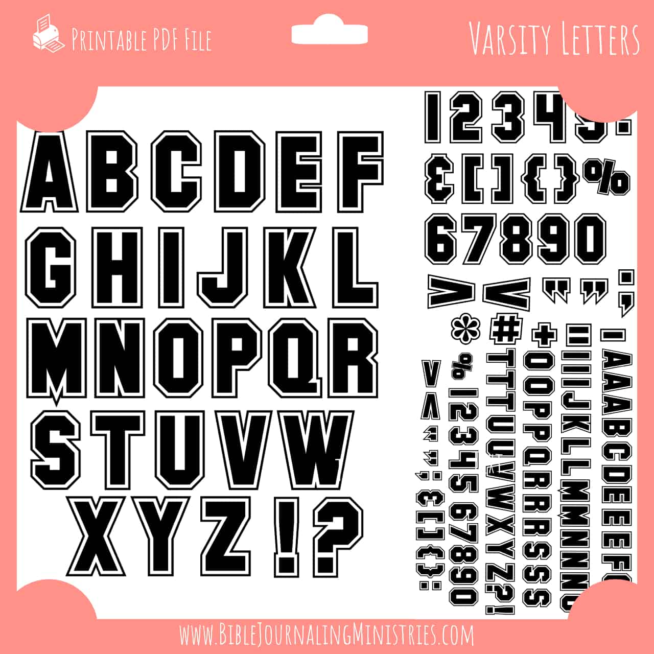 Varsity Letter Font ~ Thankyou Letter