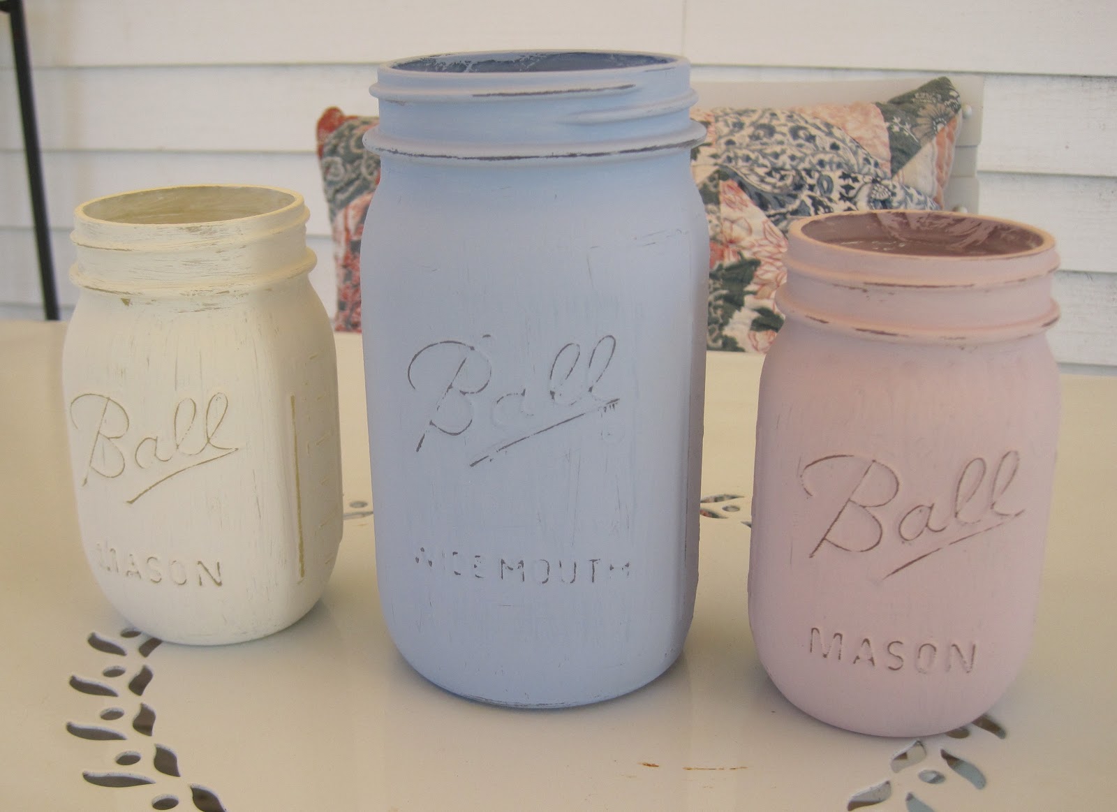Painted Mason Jars - Okio B Designs