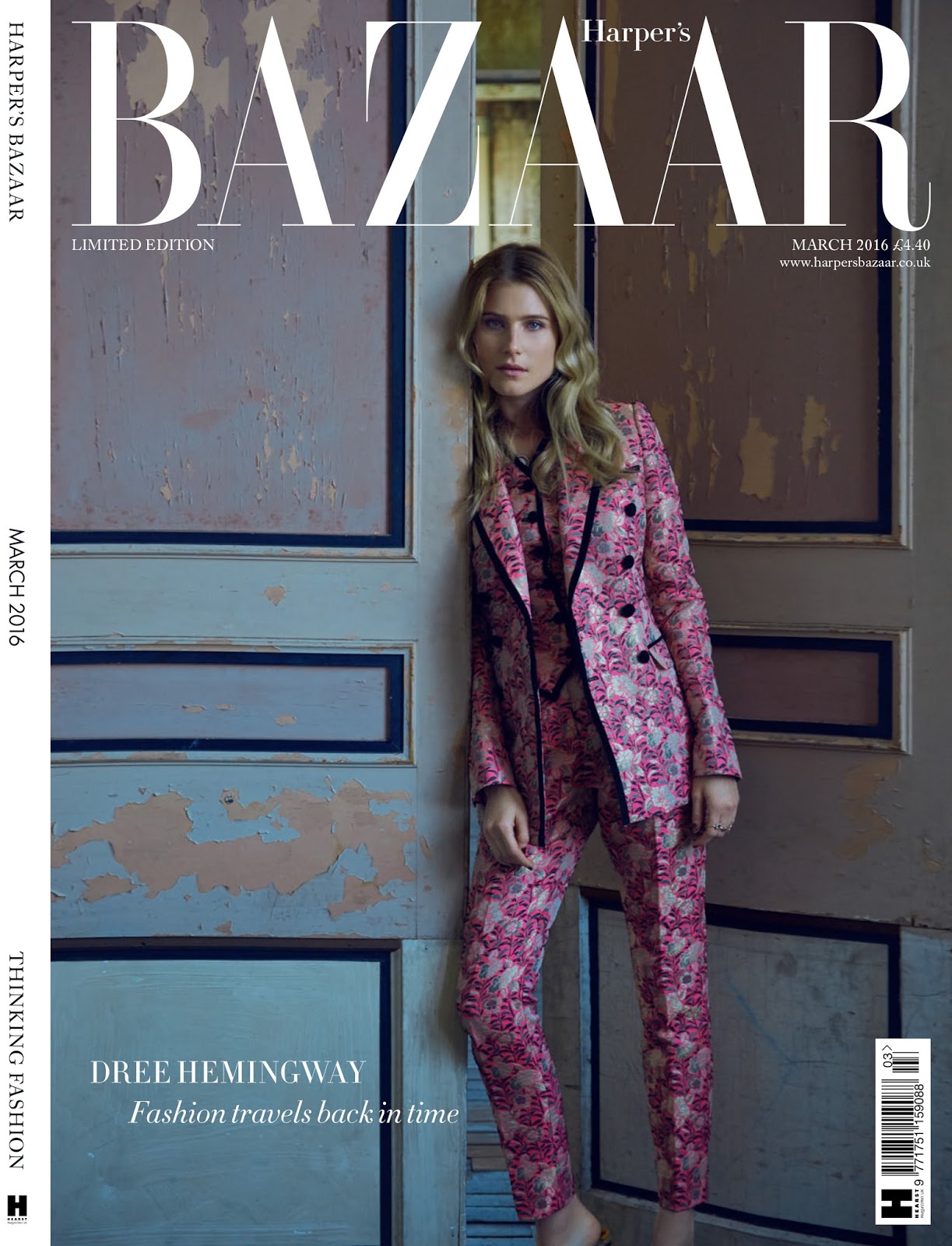 Dree Hemingway in Harper's Bazaar UK March 2016 by Erik Madigan Heck