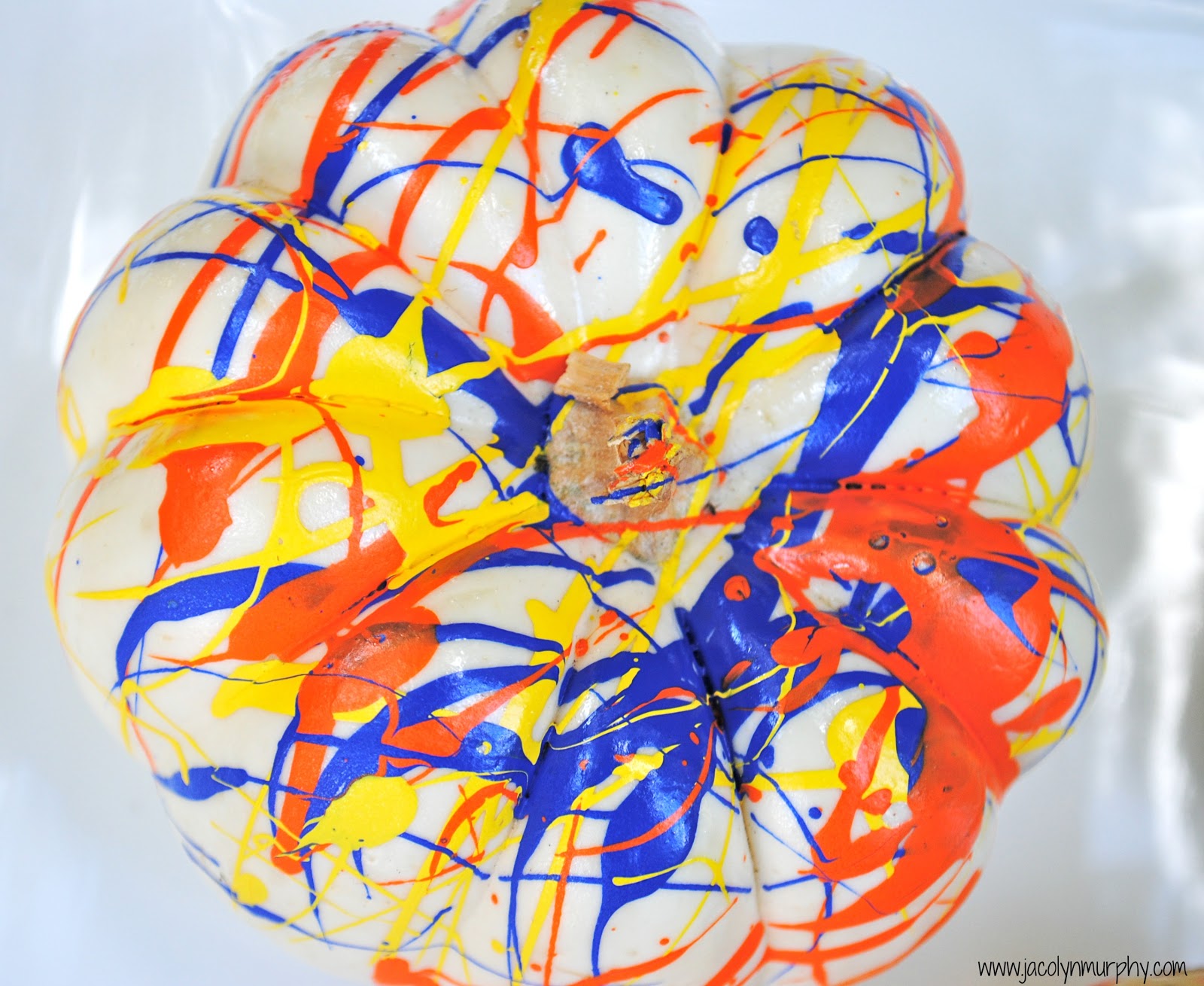 Jac o' lyn Murphy: Pollock Pumpkins...Our Artsy Halloween Part 2