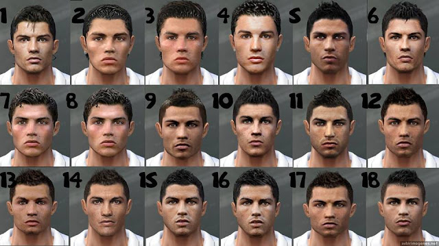 Pack Faces C. Ronaldo