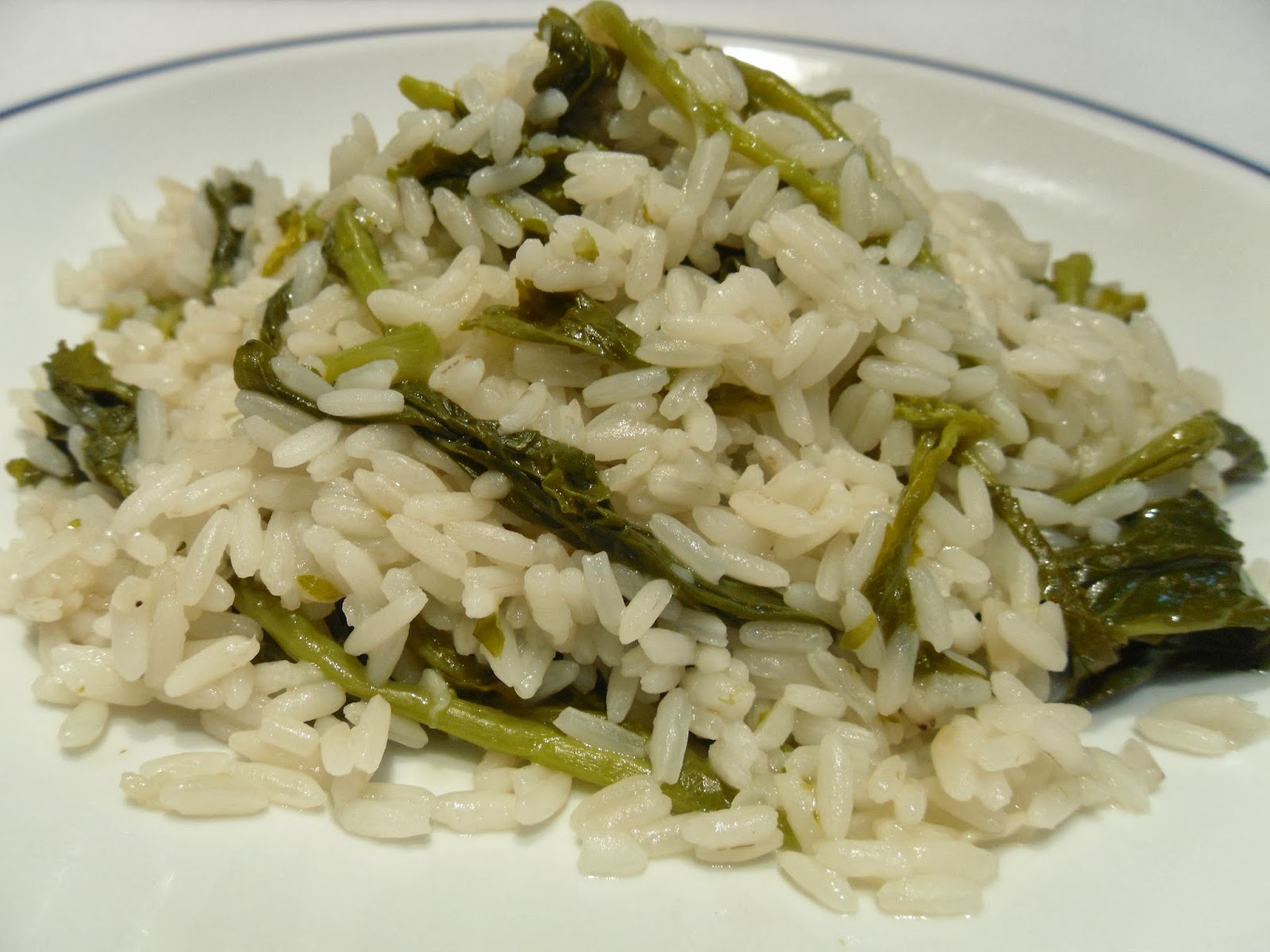 Arroz de grelos - Receitas de pecados no prato