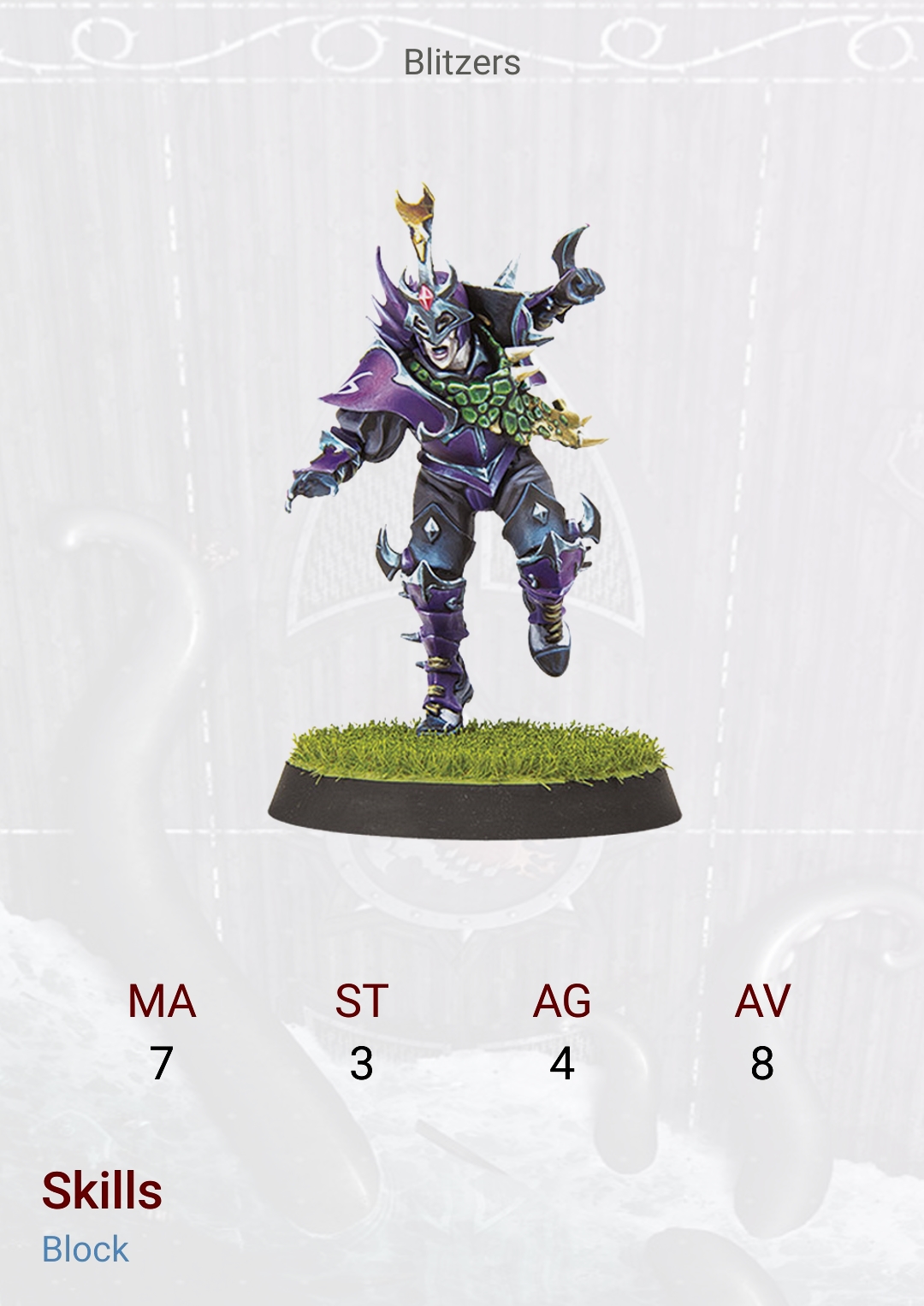 Cake for the Blood God: Blood Bowl Player Cards