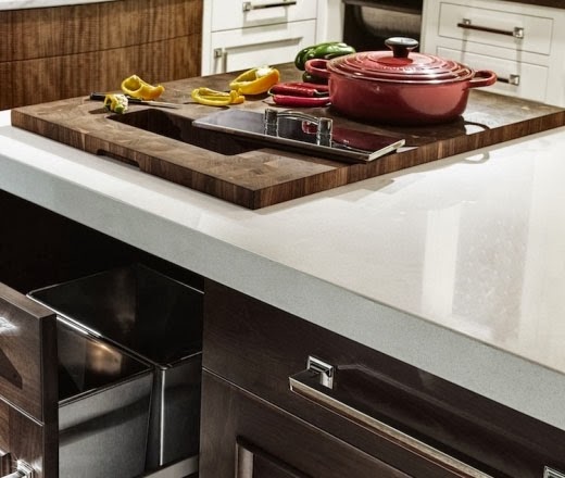 Trend to Try: A Kitchen Counter Waste Hole