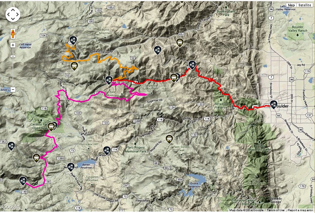 Teller Farms East Boulder Trail Colorado Maps