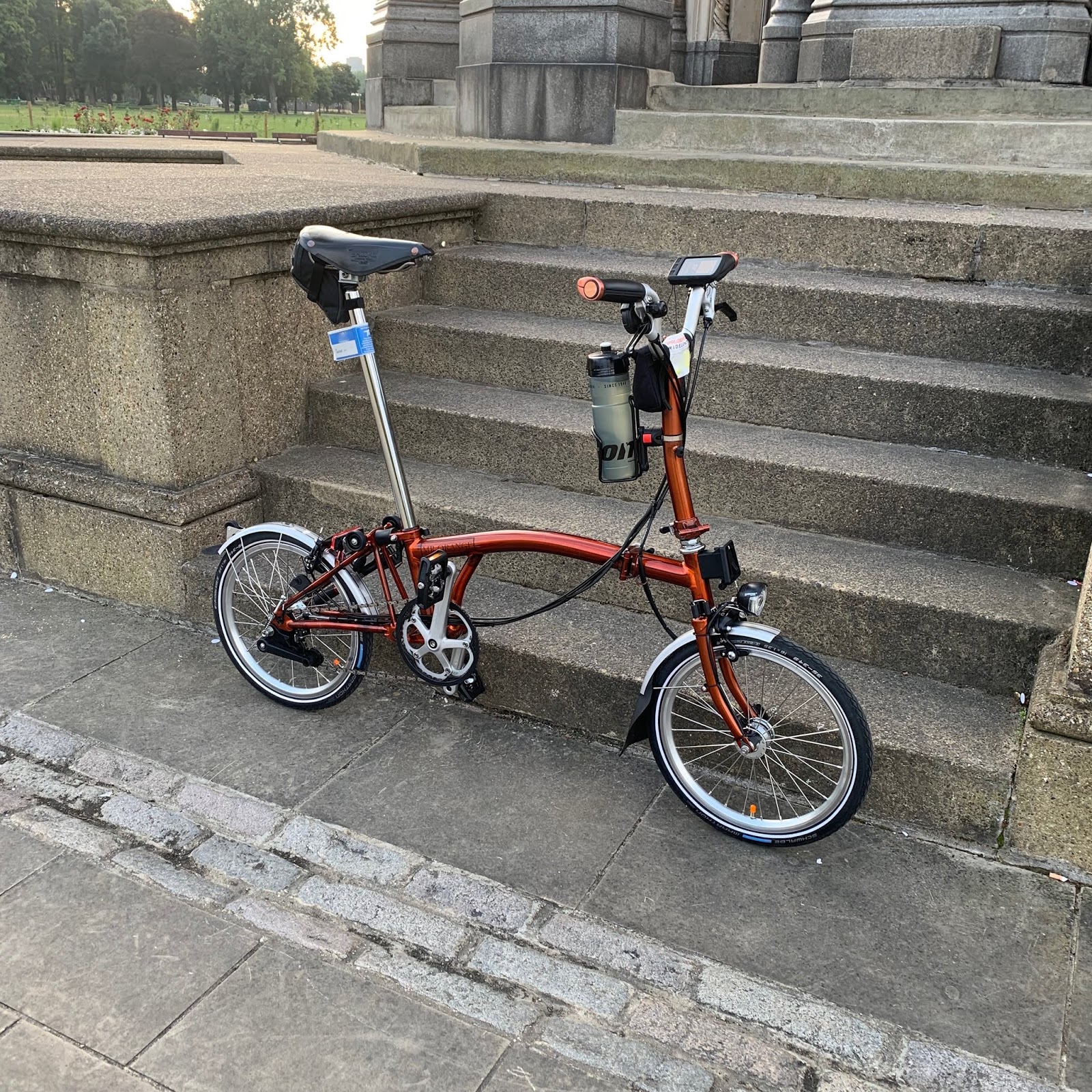 My Orange Brompton: London Ride46 on a Brompton